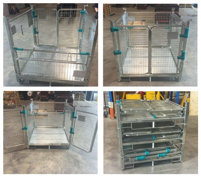 Retail Folding Stillage with Double Doors | Equipment Warehouse Pty Ltd